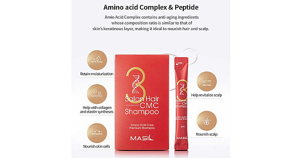 Masil 3 Salon Hair CMC Shampoo Възстановяващ шампоан с аминокиселини 8ml