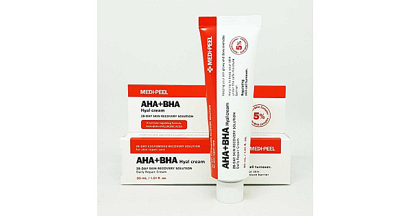 Medi-Peel AHA BHA 28 Days Hyal Daily Repair Cream Обновяващ 28 дневен ...