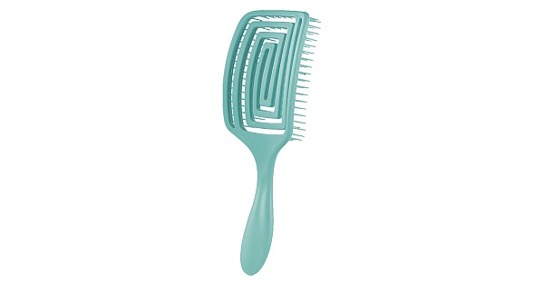 Четка за коса ергономична Sibel Vented Brush Green Beautymall Bg